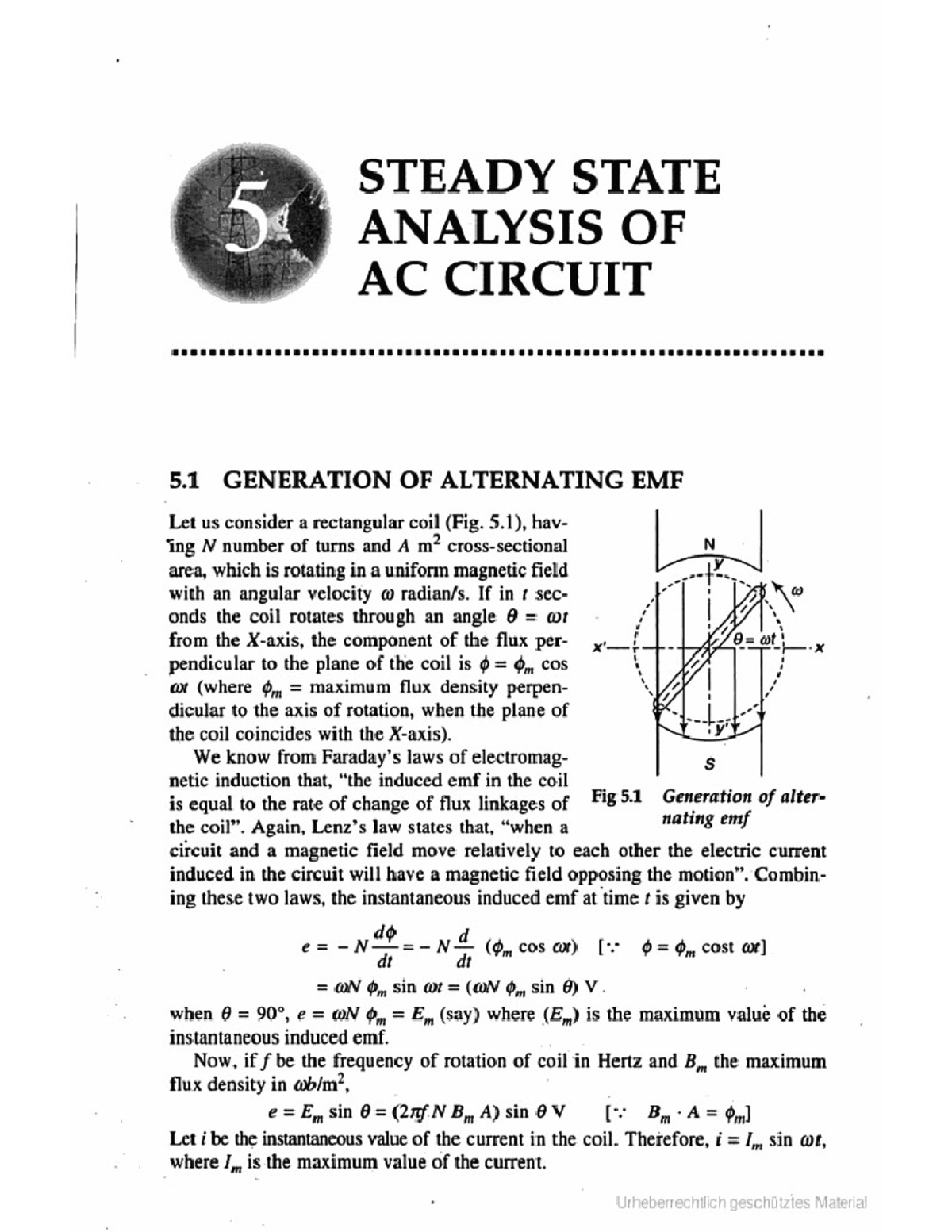 Steady state analysis of AC Circuit - Physics I - Studocu