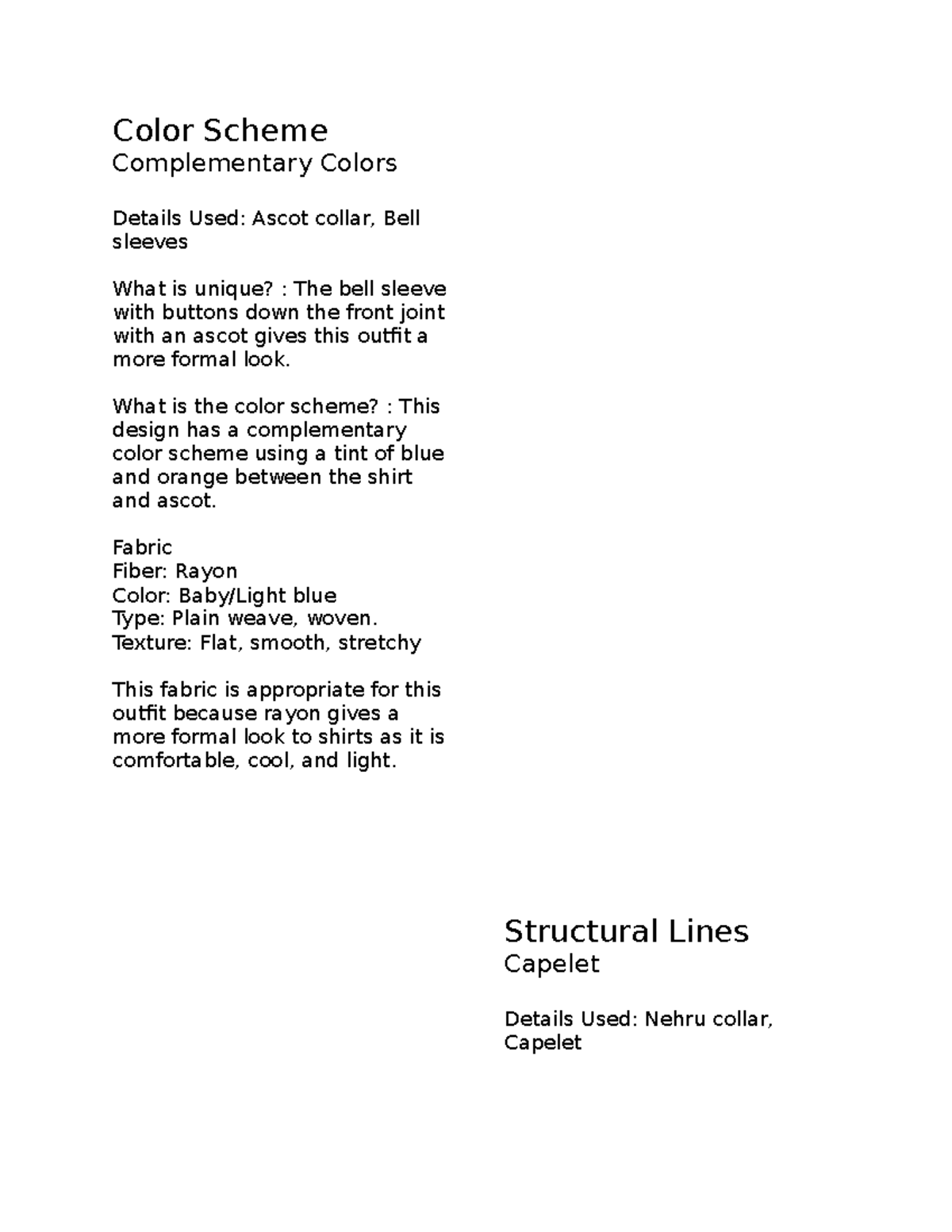 Elements Of Design Color Scheme Complementary Colors Details Used Ascot Collar Bell Sleeves elements-of-design-color-scheme-complementary-colors-details-used-ascot-collar-bell-sleeves