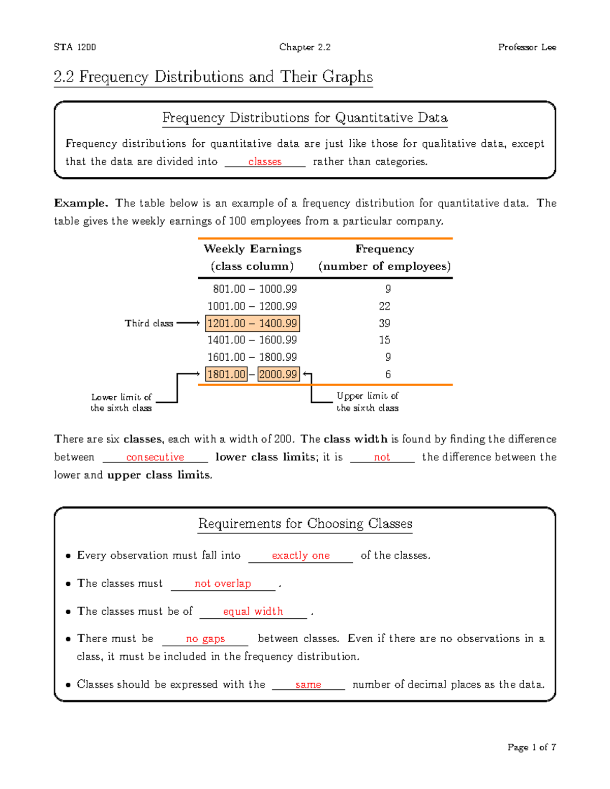 Frequency - Chapter 2 - 2 Frequency Distributions and Their Graphs ...