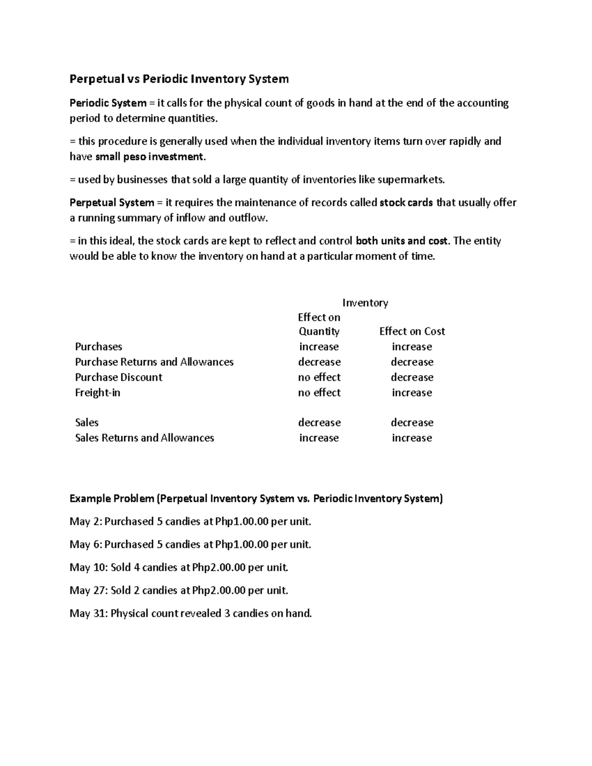 Perpetual vs Periodic Inventory System - Perpetual vs Periodic ...