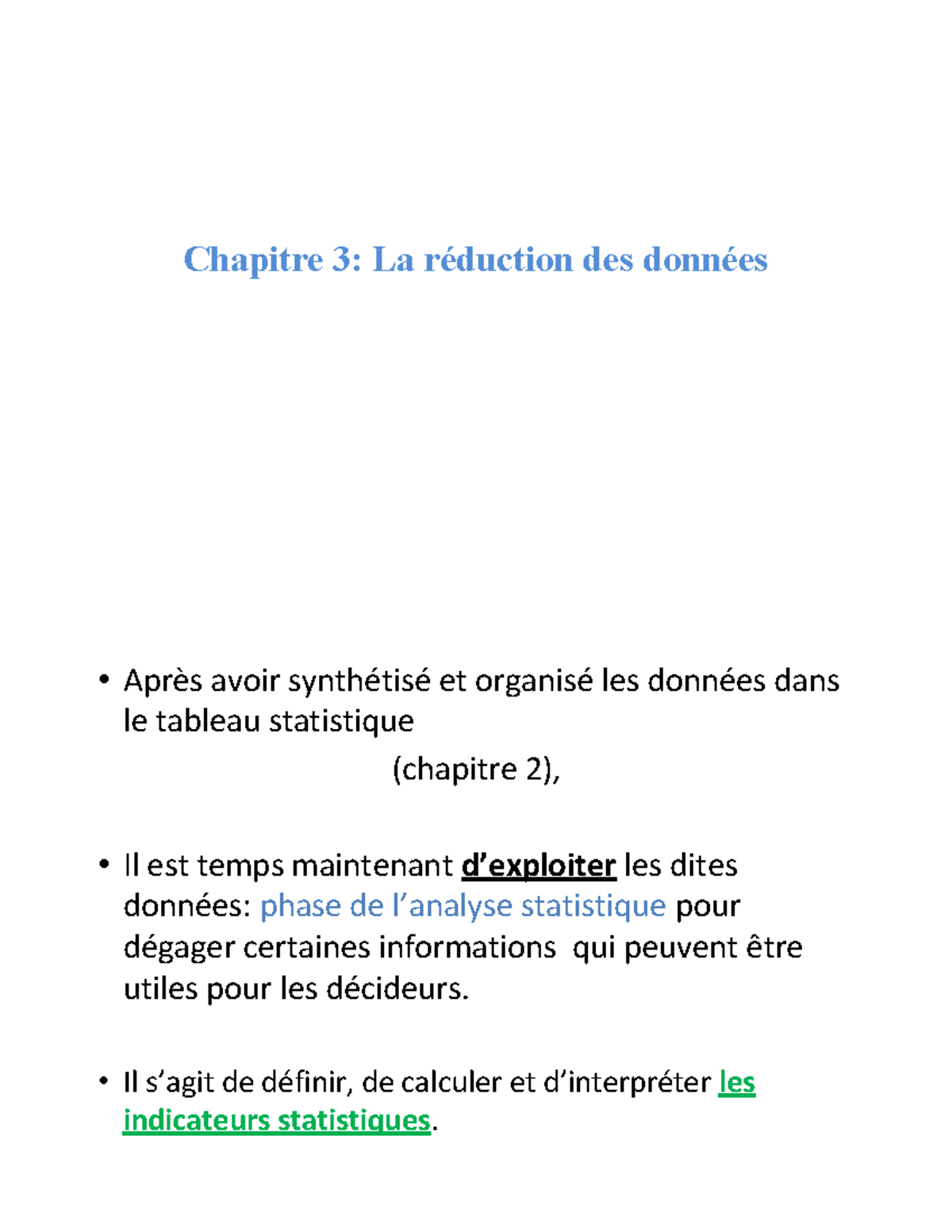 Paramètres de position dont il s’agit ici - Chapitre 3: La réduction ...