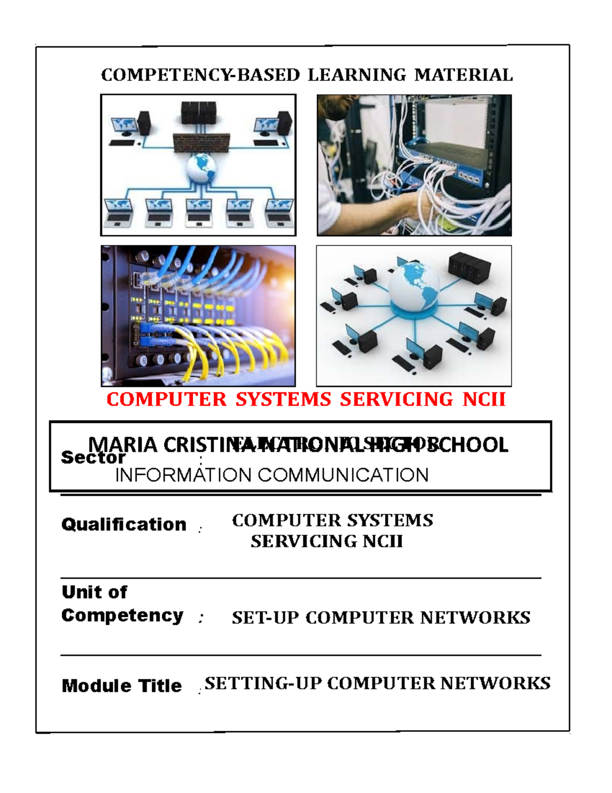 COC2 edited - COMPETENCY-BASED LEARNING MATERIAL COMPUTER SYSTEMS SERVICING NCII Qualification ...