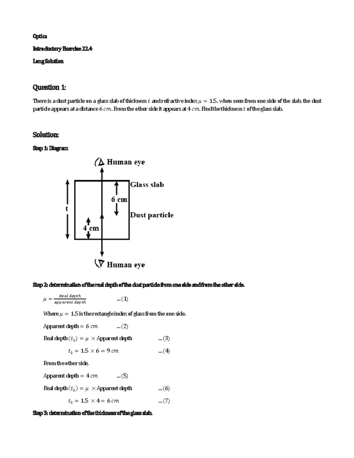 Geometrical Optics part 2 [Part -4] - Optics Introductory Exercise 22 ...