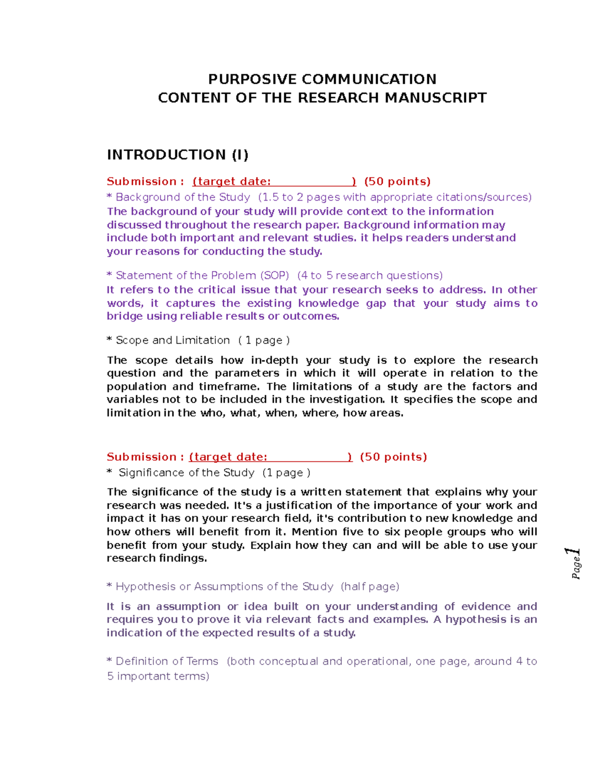 Purposive Communication Content Research Paper I and M student copy ...