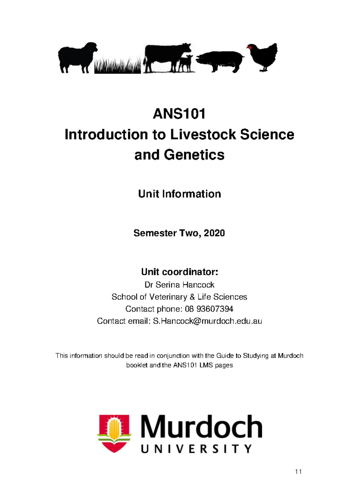 Introduction to Livestock Science and Genetics - Studocu