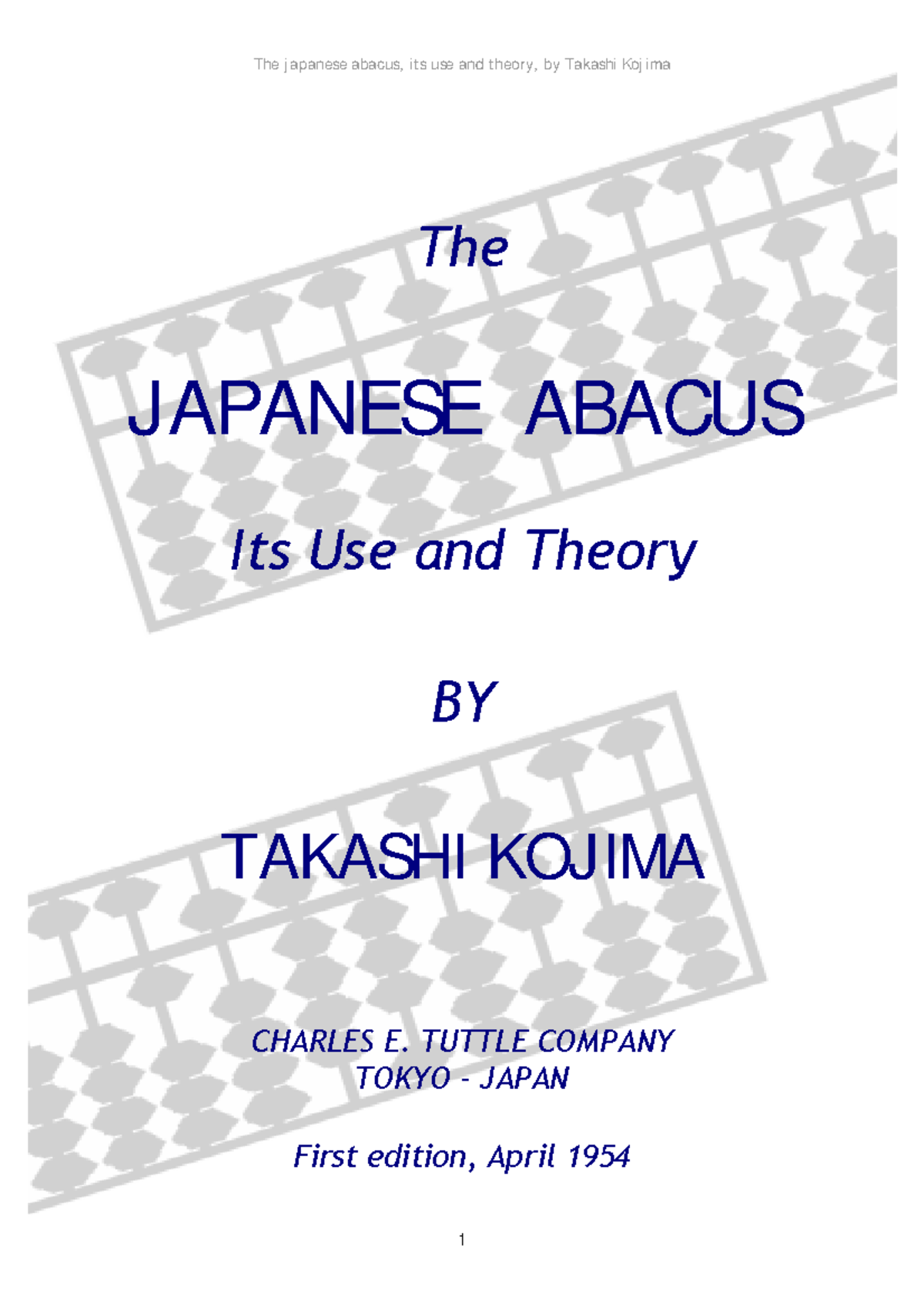Japanese Abacus Its Use and Theory by Takashi Kojima (z-lib - The ...
