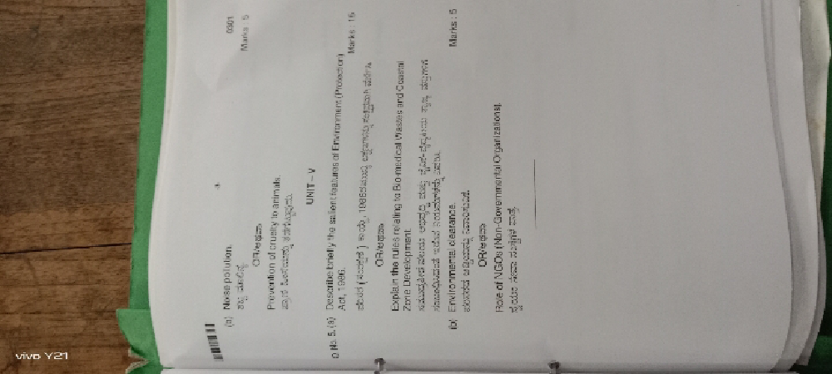 20220706080338 - Previous question paper - Environmental Law - Studocu