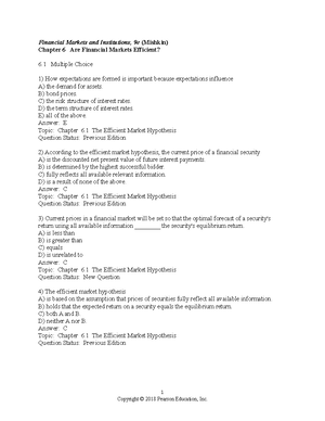 Chap003 - test bank chapter 3 - Chapter 03 Financial Instruments ...