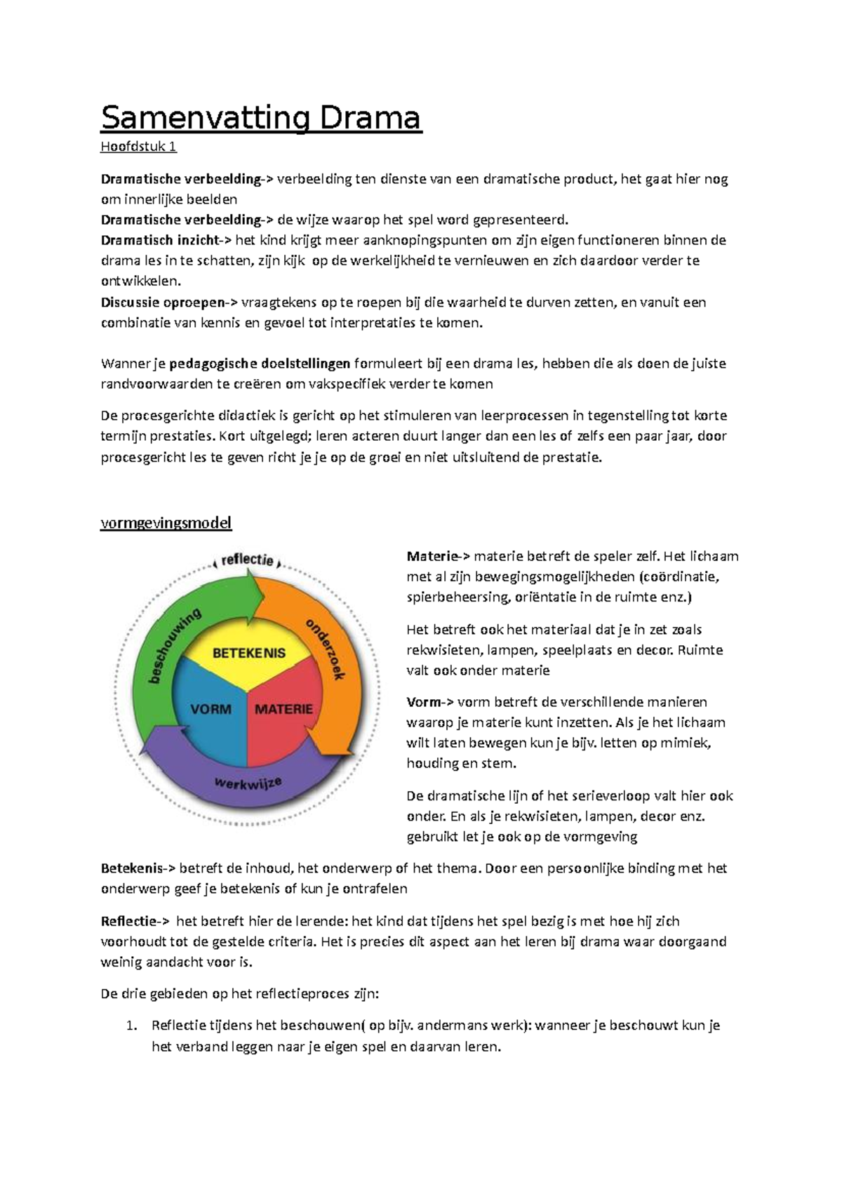 Samenvatting thema 1 - Samenvatting Drama Hoofdstuk 1 Dramatische ...