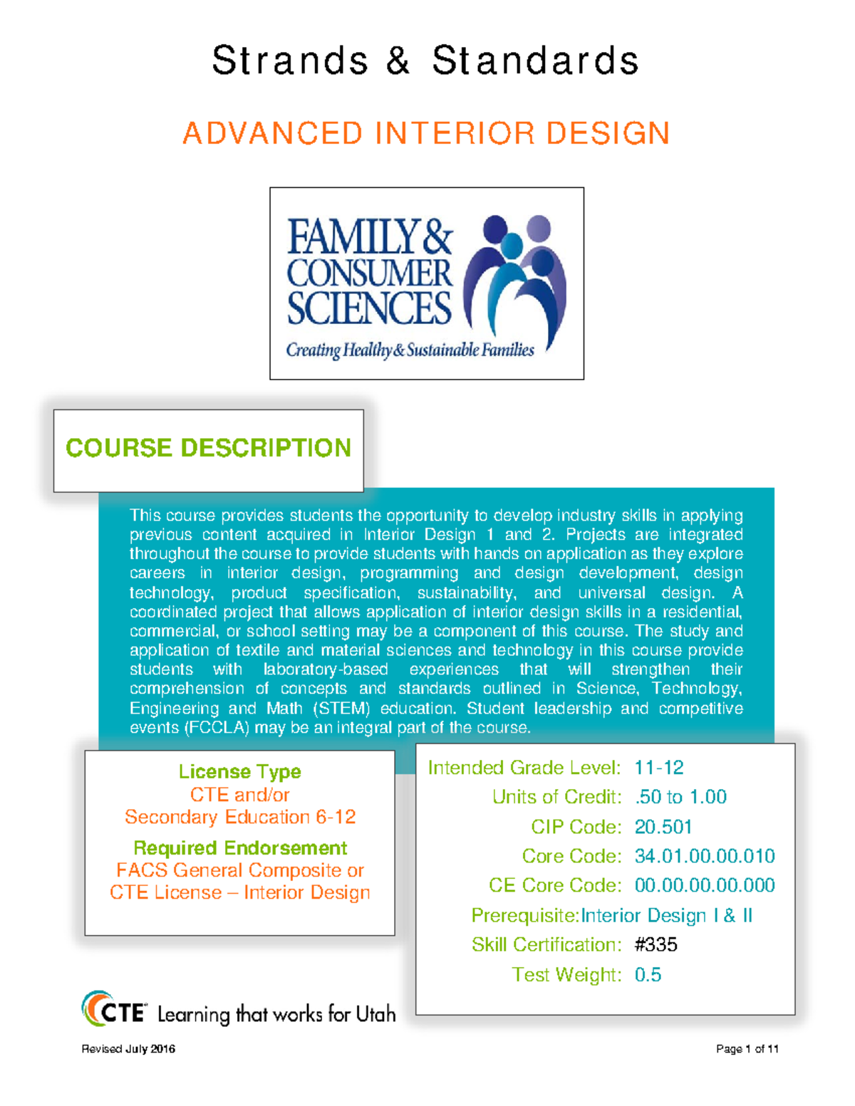 Advanced Interior Design - Strands & Standards ADVANCED INTERIOR DESIGN ...