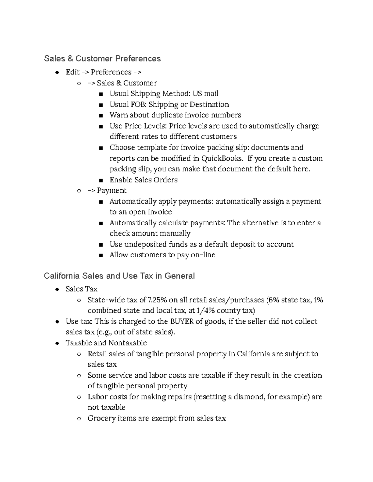 Module 5 Sales and Customers - Sales & Customer Preferences Edit ...