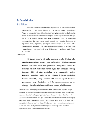 Contoh SRS Rekayasa Perangkat Lunak Objek - Software ...