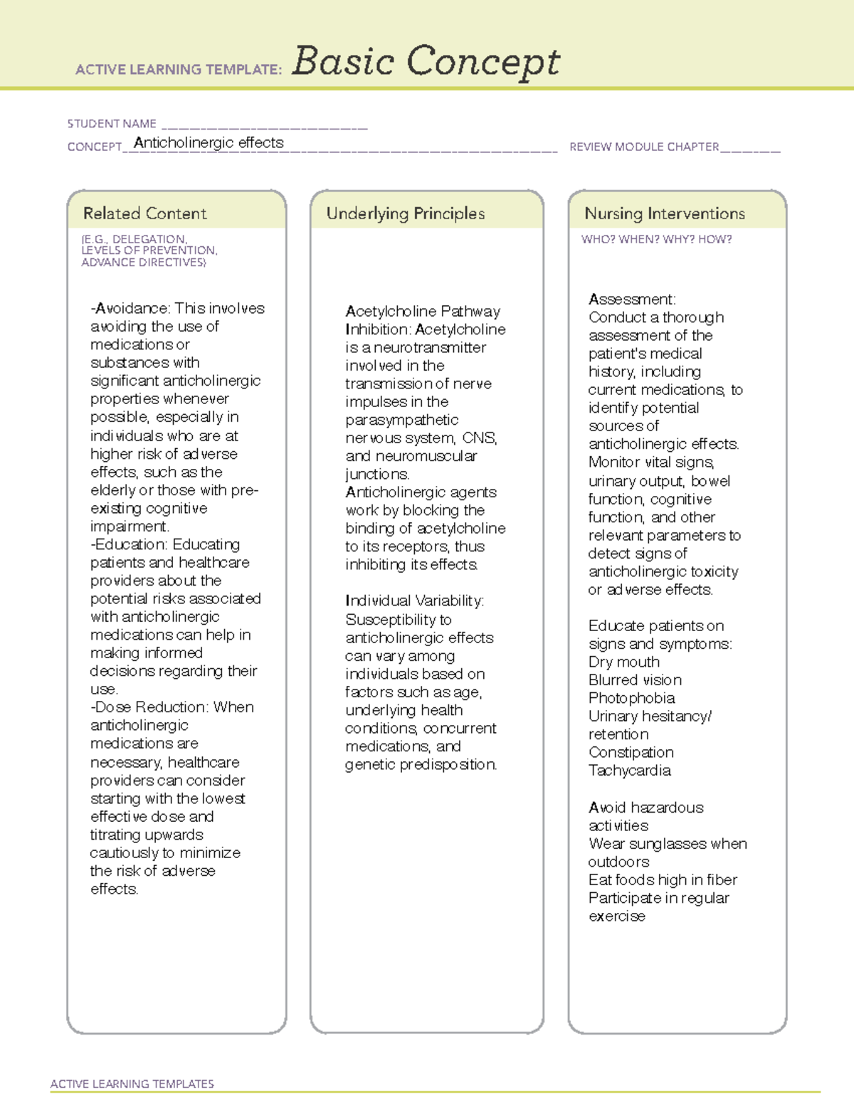 Basic Concept 2 - NUR 356 - ACTIVE LEARNING TEMPLATES Basic Concept ...