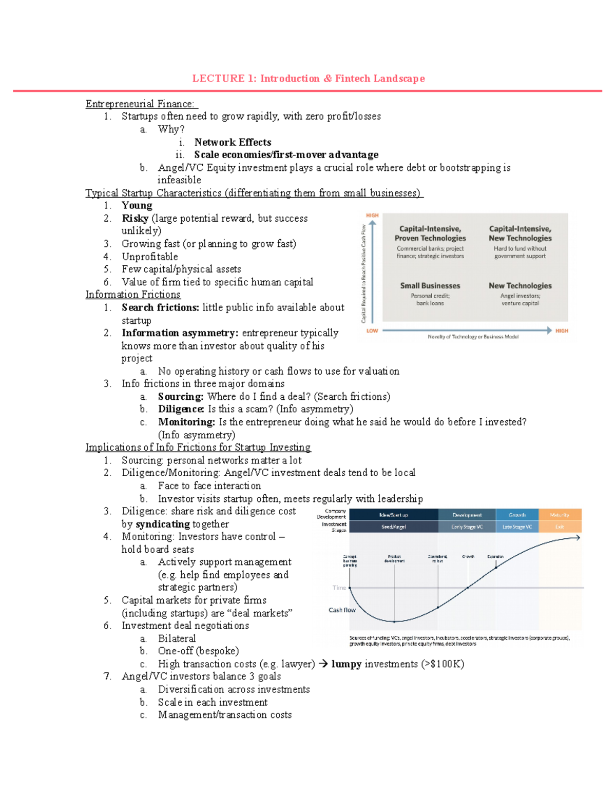 Fintech Study Guide - Lecture notes Lectures 1-14 - LECTURE 1 ...