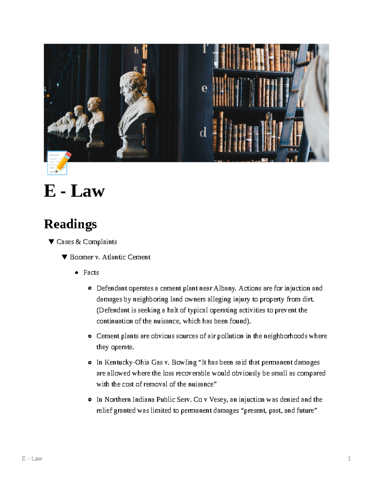 E - Law - Semester Long Notes for Undergrad (E-Law) - Ë E - Law ...