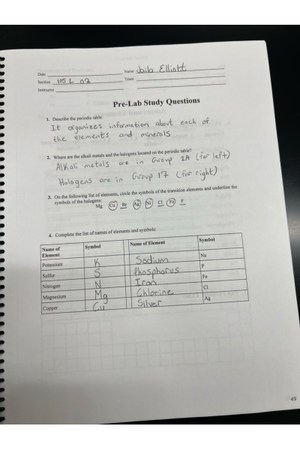 Lab 3 - Lab - CHEM 105L - Studocu