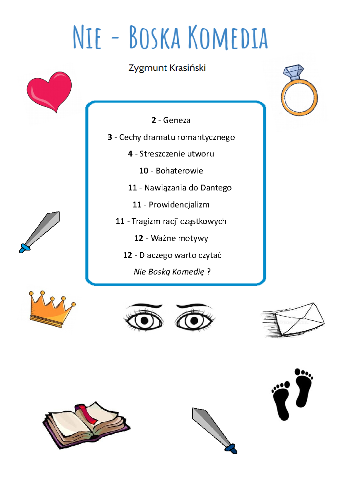 NIE Boska Komedia 1 - Lektury - 2 - Geneza 3 - Cechy dramatu ...