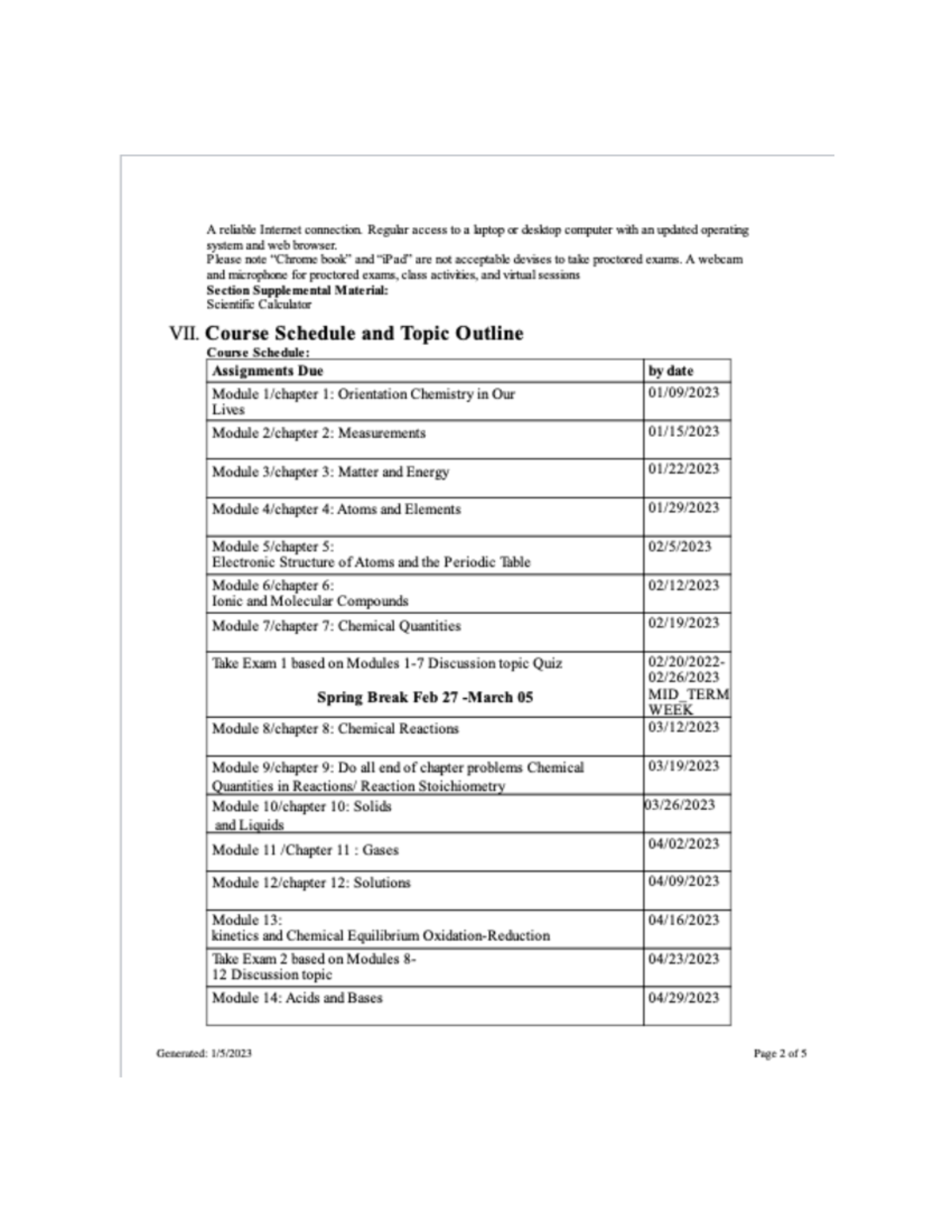 2 - expectations for this semester - CHEM 1150 - Studocu