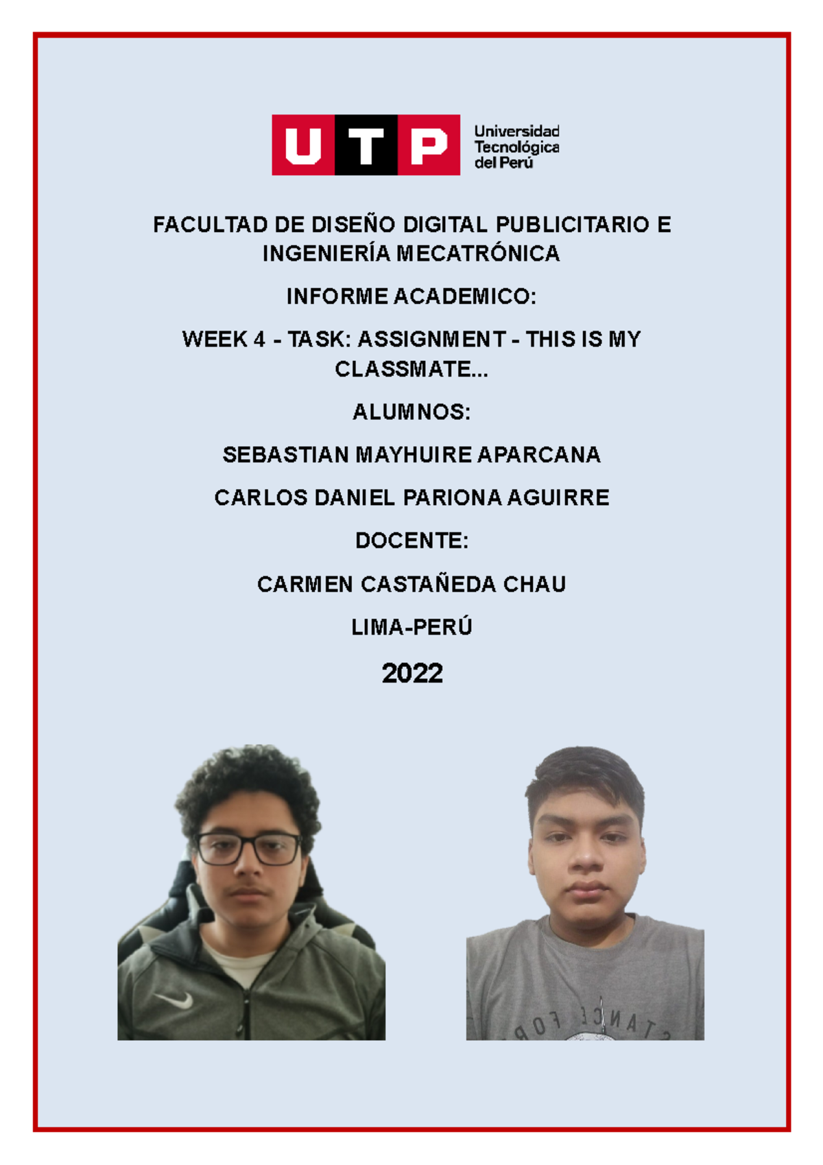 Ac S04 Week 4 Task Assignment This Is My Classmate Facultad De DiseÑo Digital