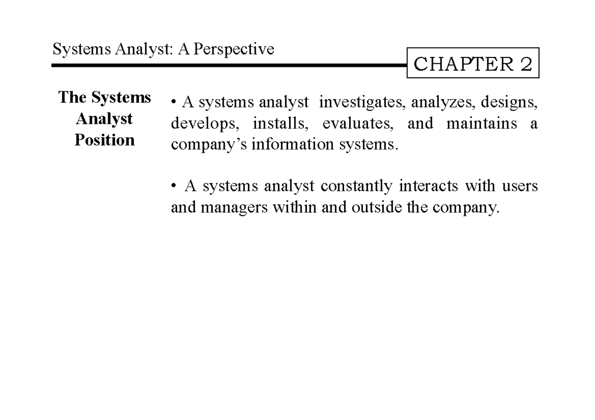 Chapter 2 Lecture Notes For IT CHAPTER 2 The Systems Analyst chapter-2-lecture-notes-for-it-chapter-2-the-systems-analyst