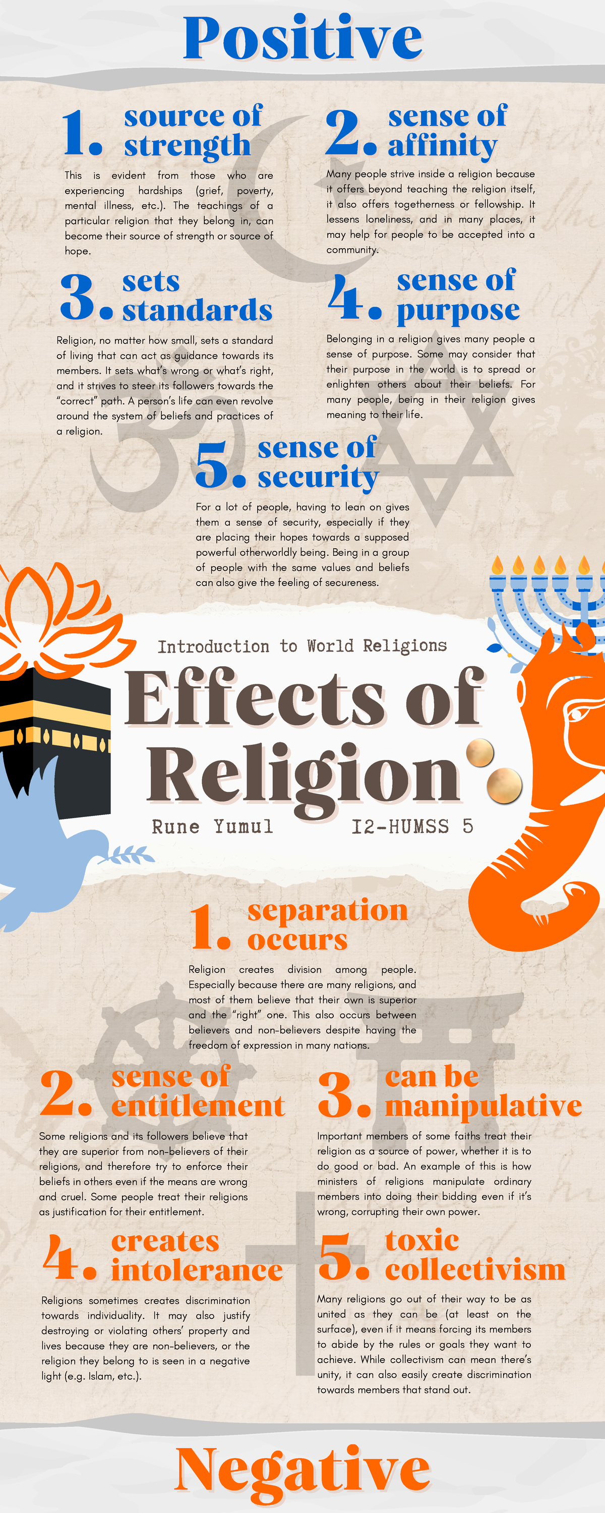 Positive and Negative Effects of Religion - Effects ofEffects of ...