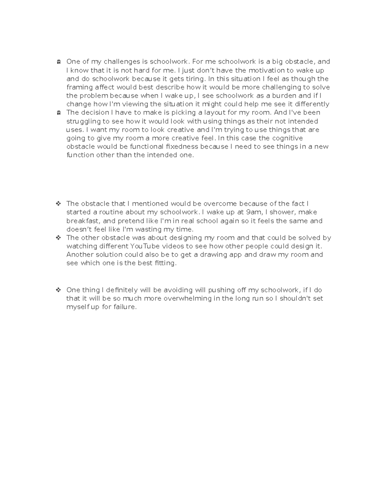 A description of two real-life problems that have to be solv - One of ...