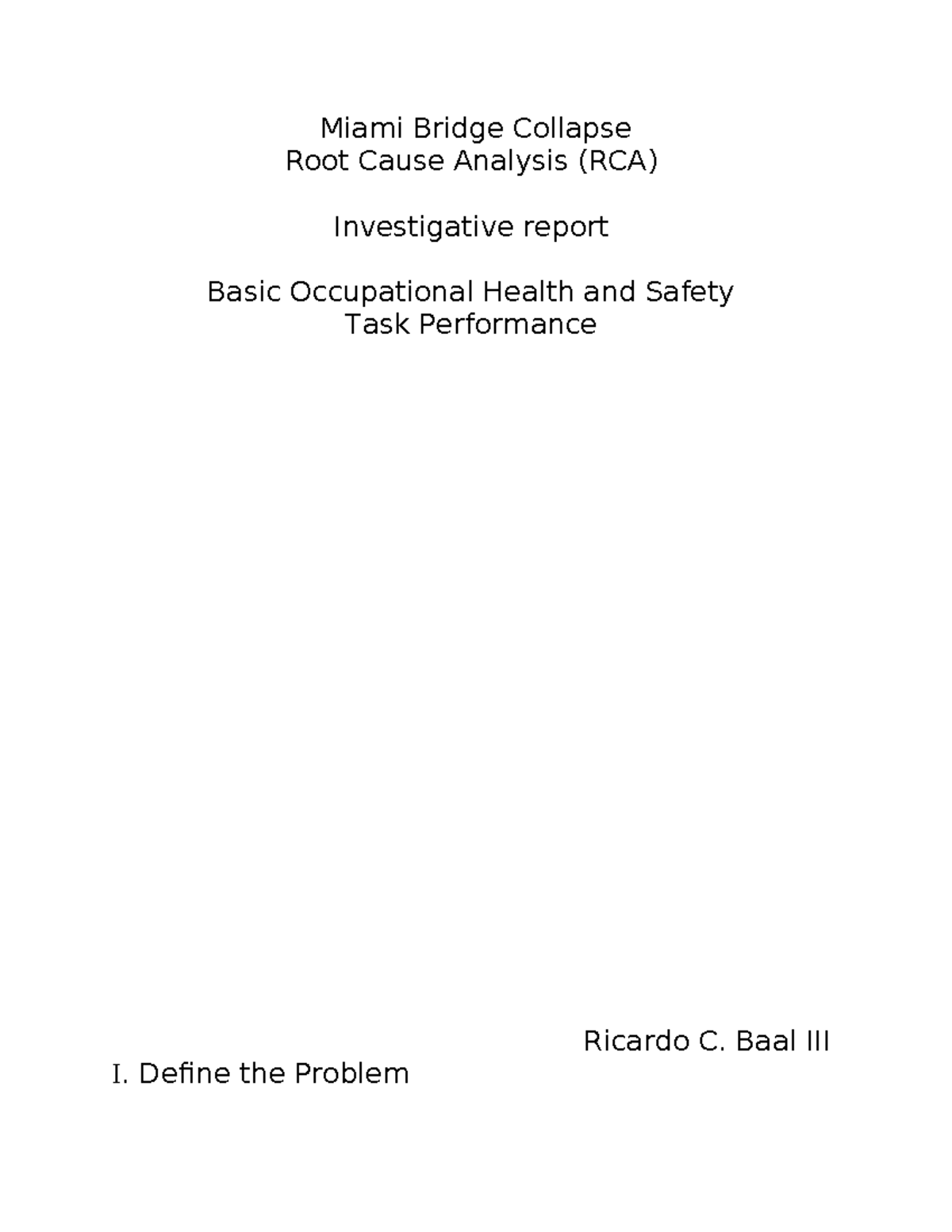 Miami Bridge Collapse - Miami Bridge Collapse Root Cause Analysis (RCA ...
