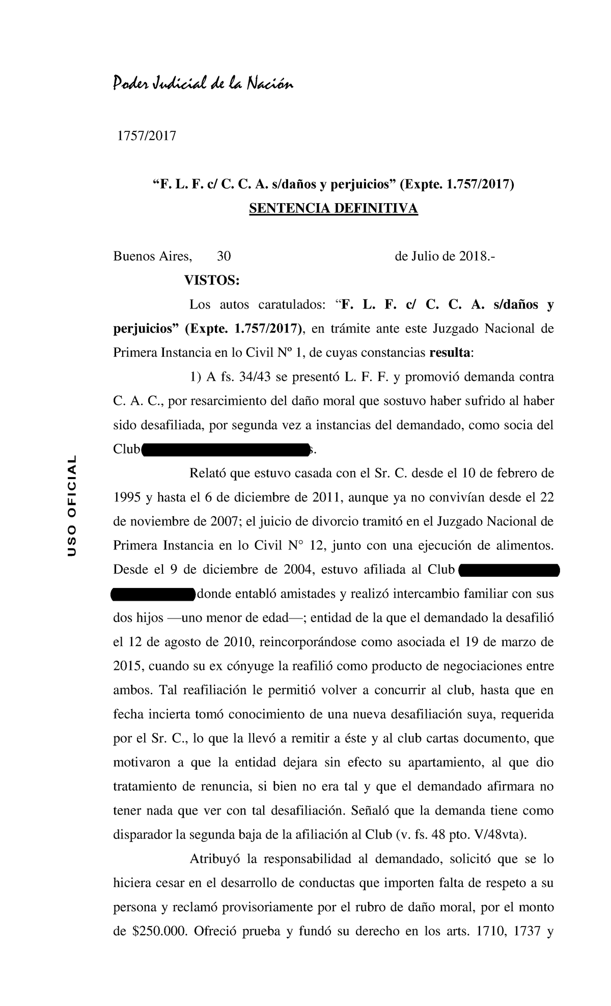 Ppppp - sentencia definitiva - Poder Judicial de la NaciÛn U S O O F I ...