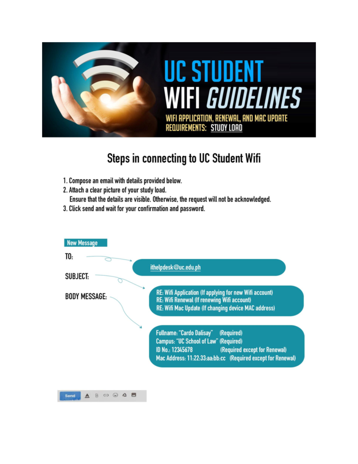 UC-Student WIFI-Application - UC STUDENT WIFI GUIDELINES WIFI ...