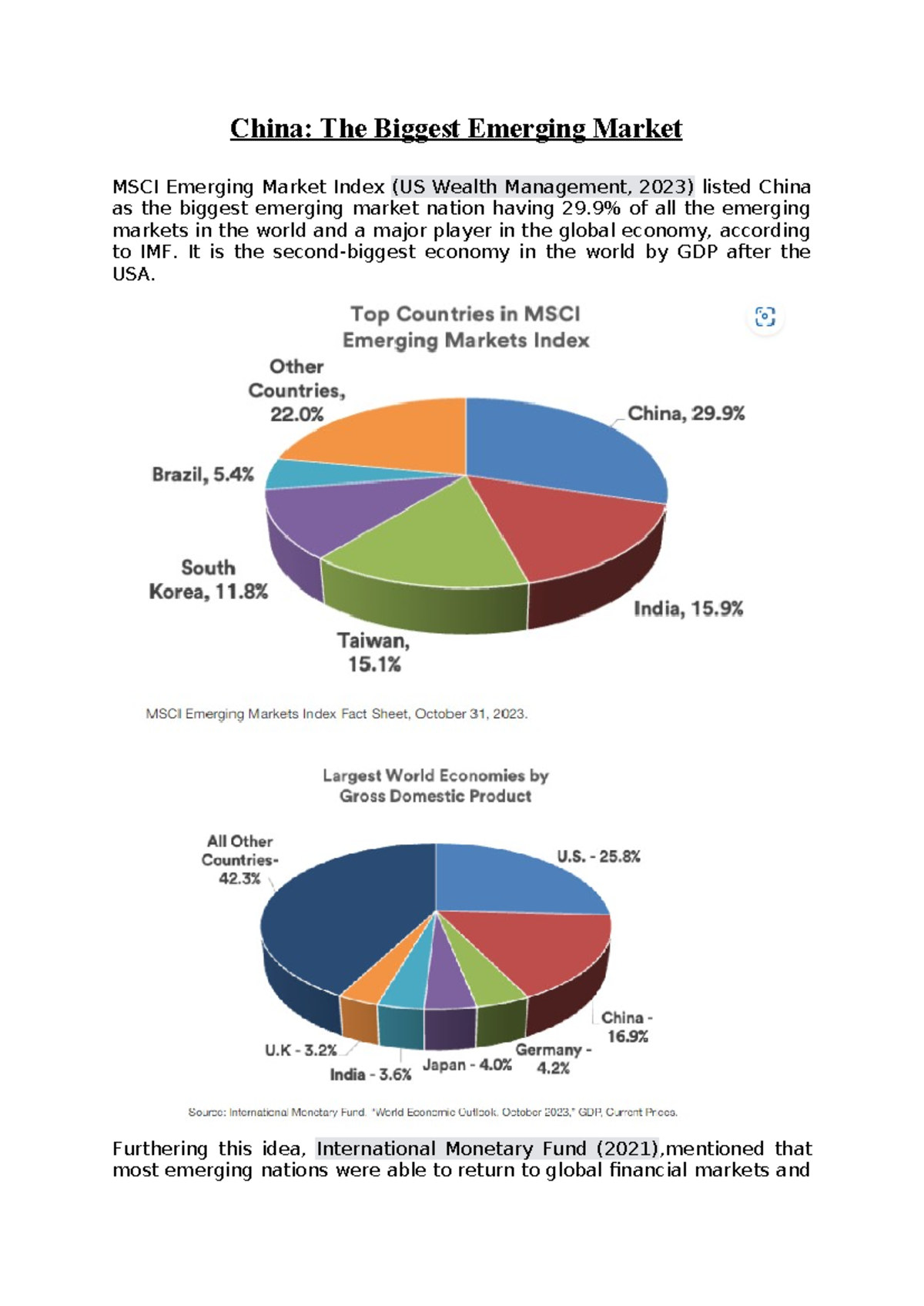 China, The Biggest Emerging Market - 56804 - It is the second-biggest ...