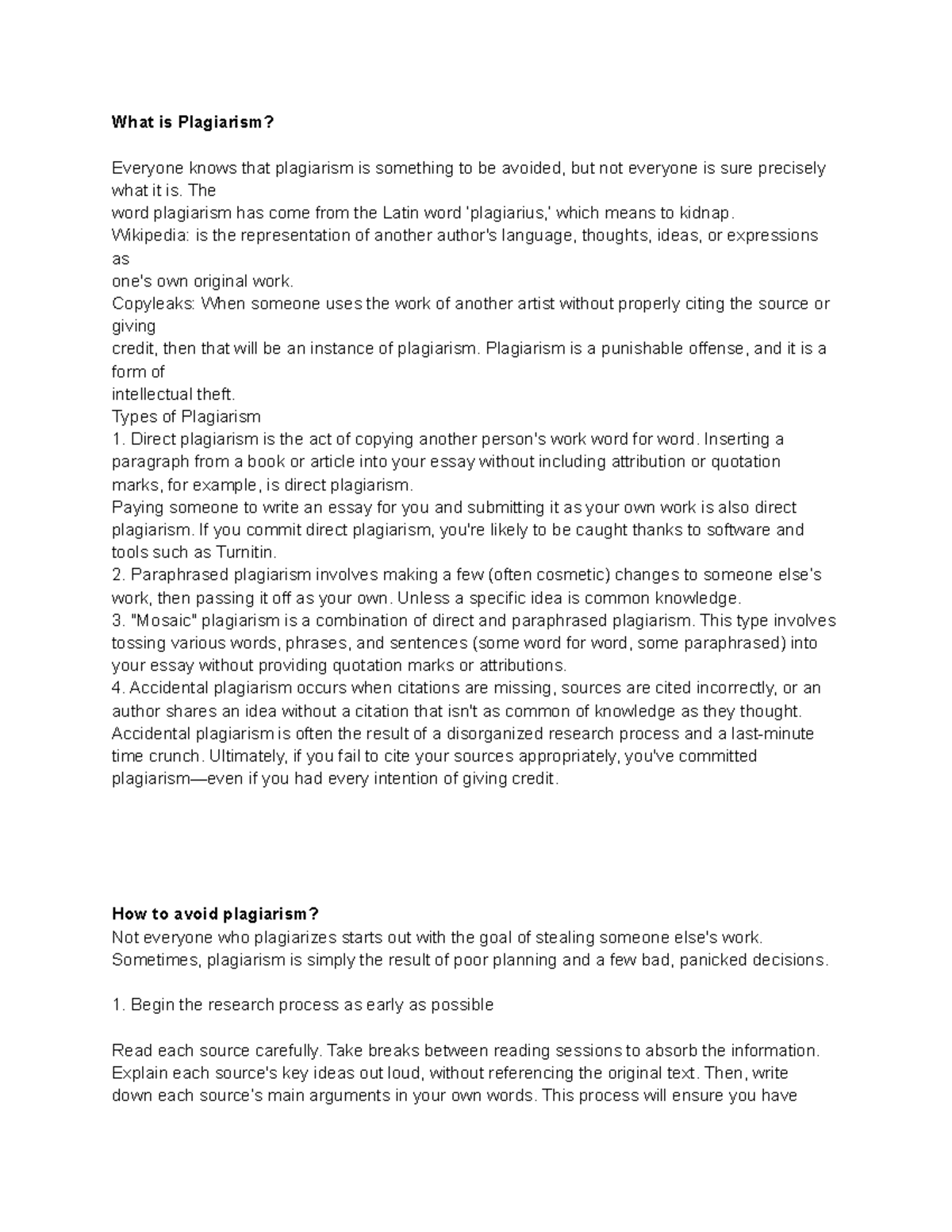 What is Plagiarism - What is Plagiarism? Everyone knows that plagiarism ...