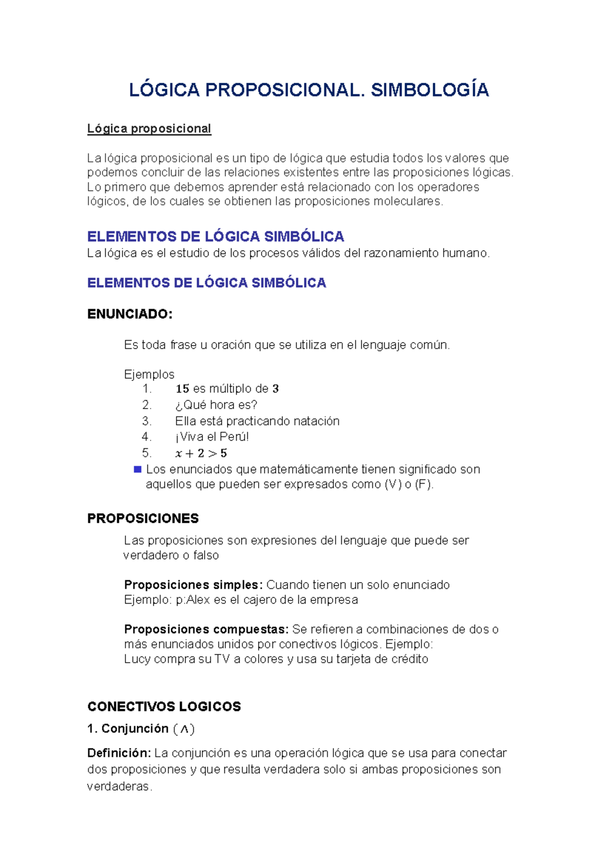 Lógica Proposicional - logica - LÓGICA PROPOSICIONAL. SIMBOLOGÍA Lógica ...
