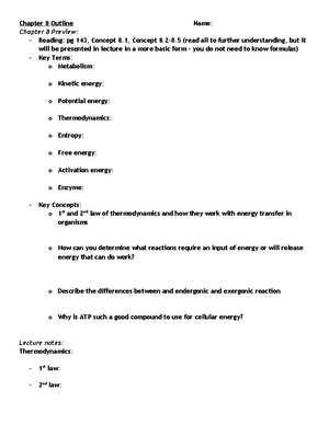 Chapter 9 Outline - Chapter 9 Outline Name: Chapter 9 preview ...