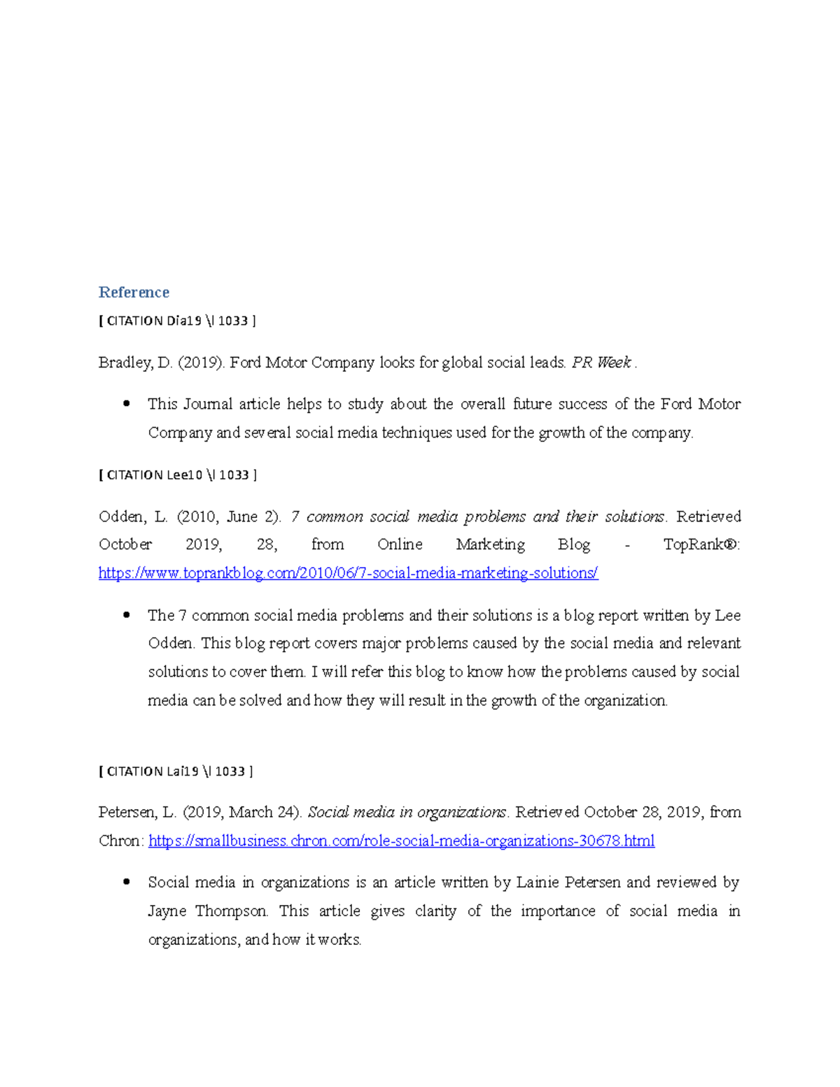 APA communication - Mandatory Assignment - Reference [ CITATION Dia19 ...