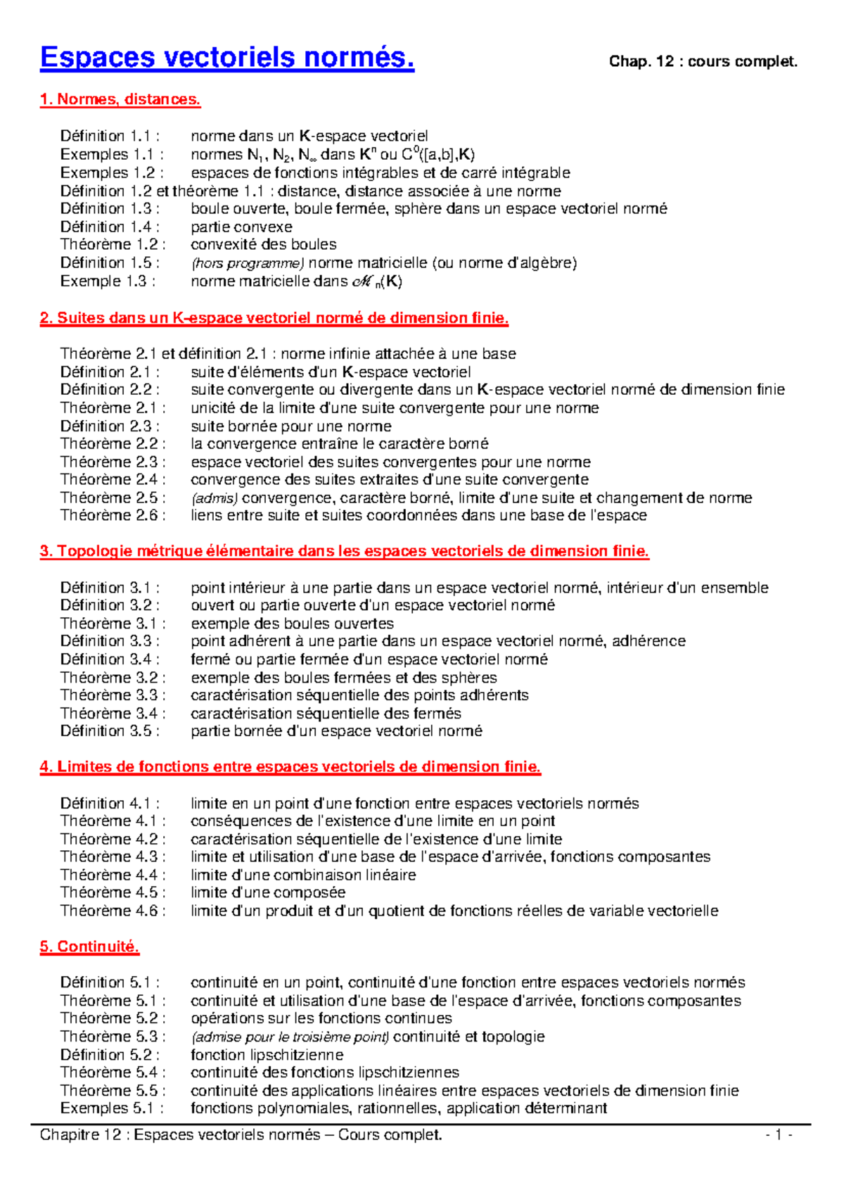 chapitre 12 - espaces vectoriels normes cours complet d'algèbre 3 ...