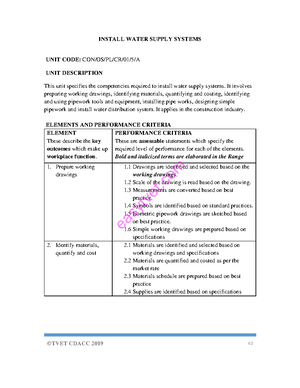 Plumbing Theory Notes-1 - Plumbing Theory Roles of the plumber 1 ...