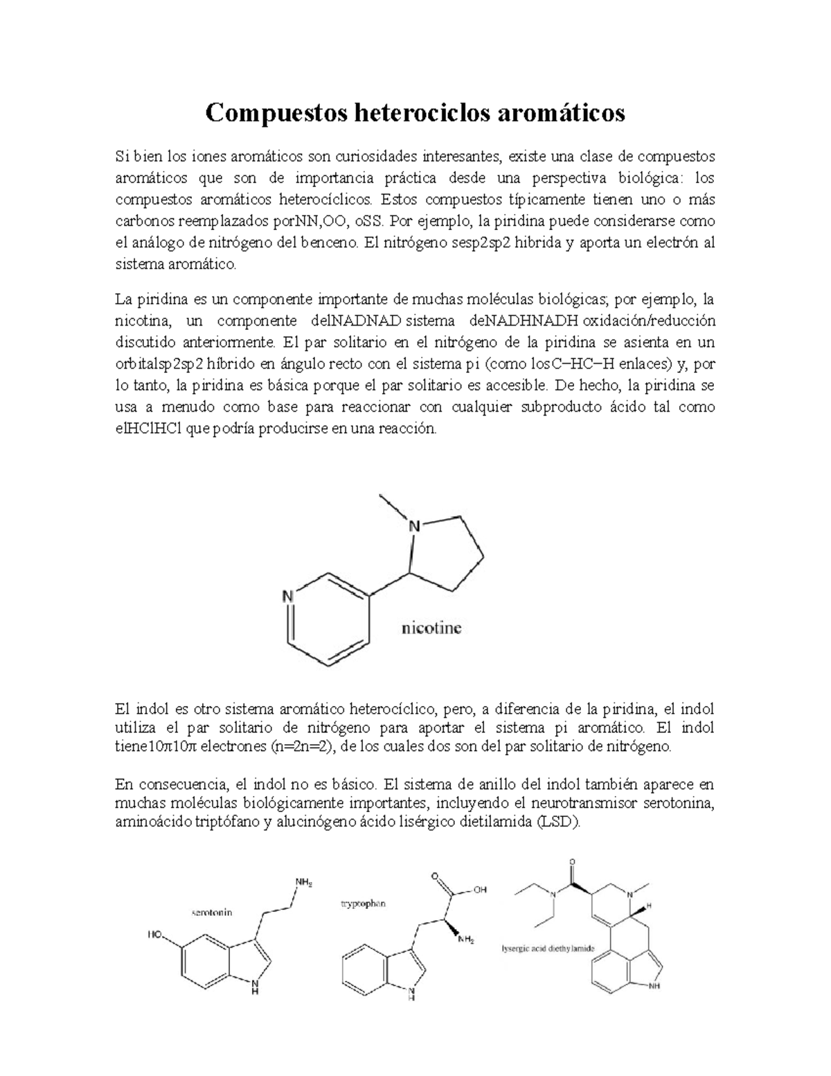 Compuestos heterociclicos aromaticos - Compuestos heterociclos ...