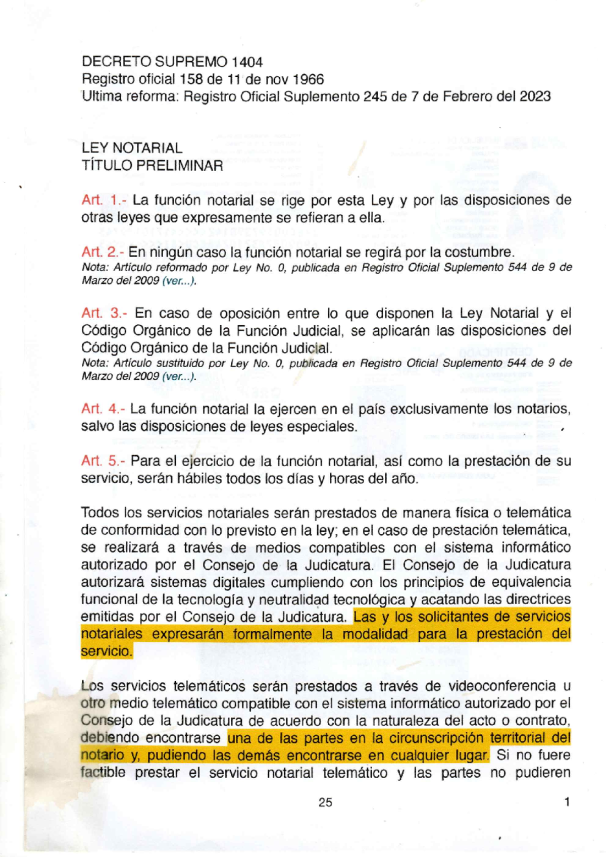 LEY Notarial - Practicum l - Studocu