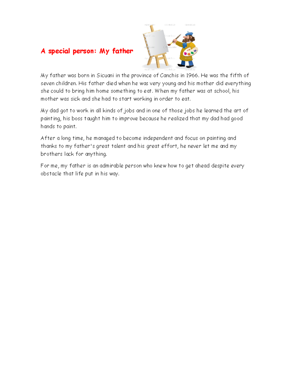 A special person ...