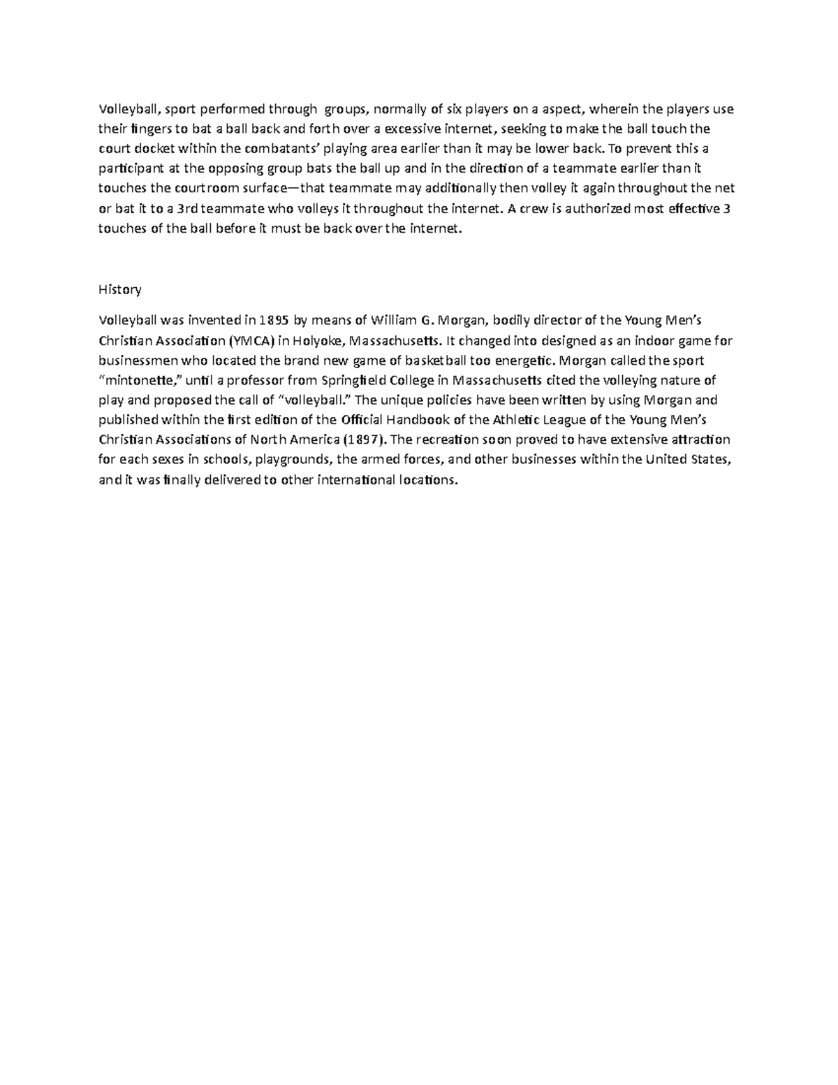 Volleybal article 2 - Sports acticvity - Volleyball, sport performed ...