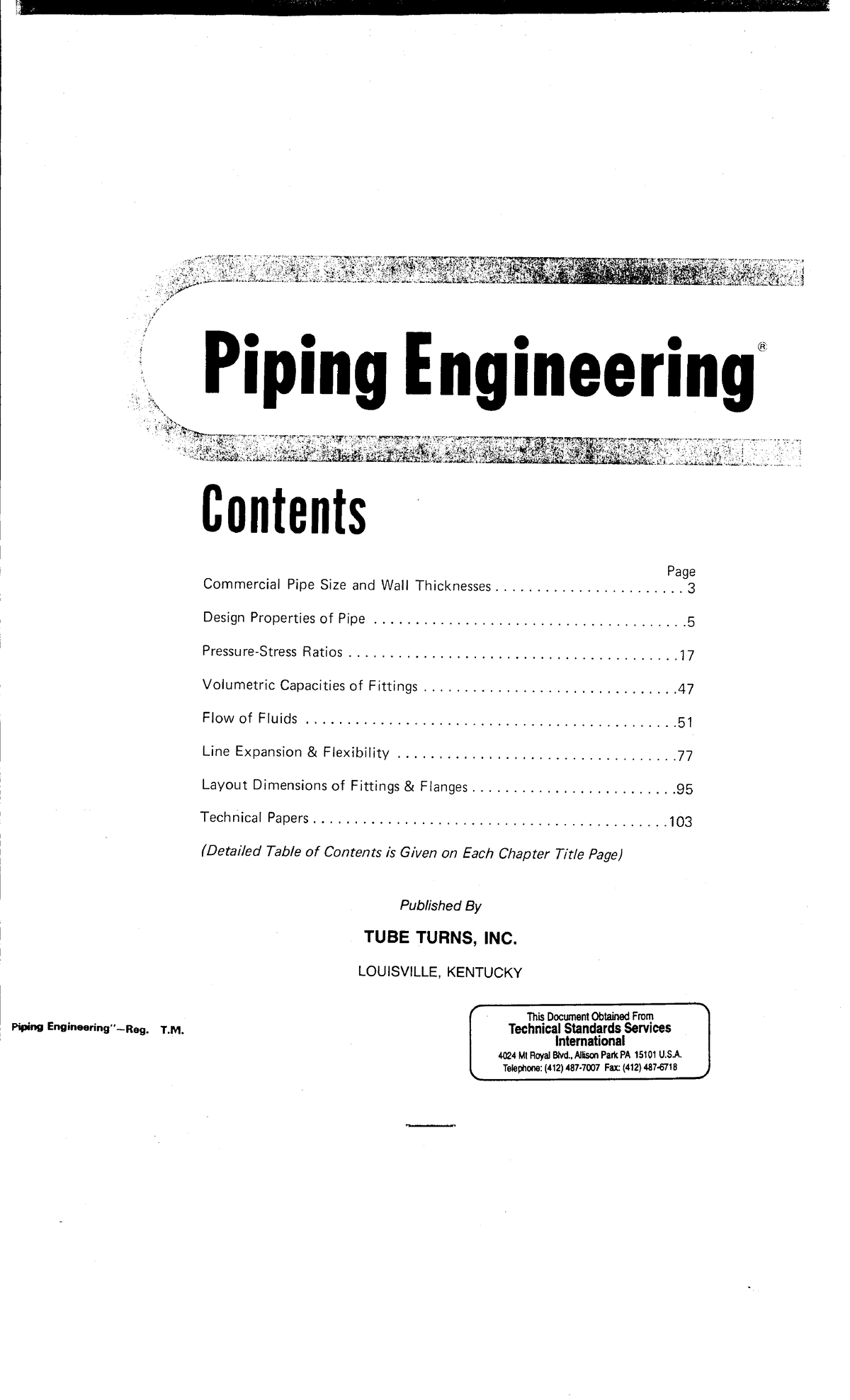 - Piping Engineering-Tube turns (1986) - Mécanique Des Fluides 2 - Studocu