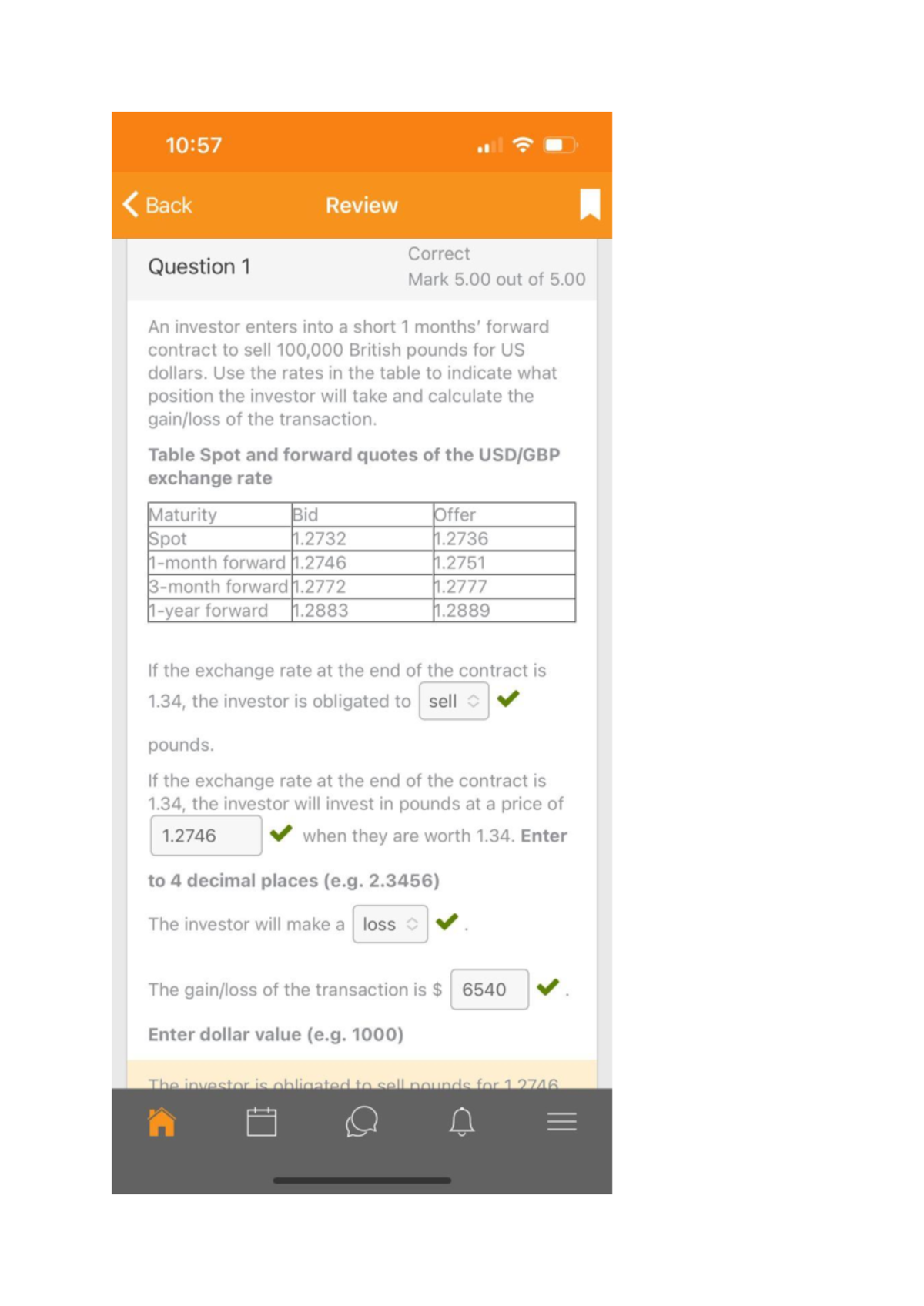 RSK4805 assignment 2 quizz solution - 10:57 Back Review Correct Question 1 Mark 5 out of 5 An ...