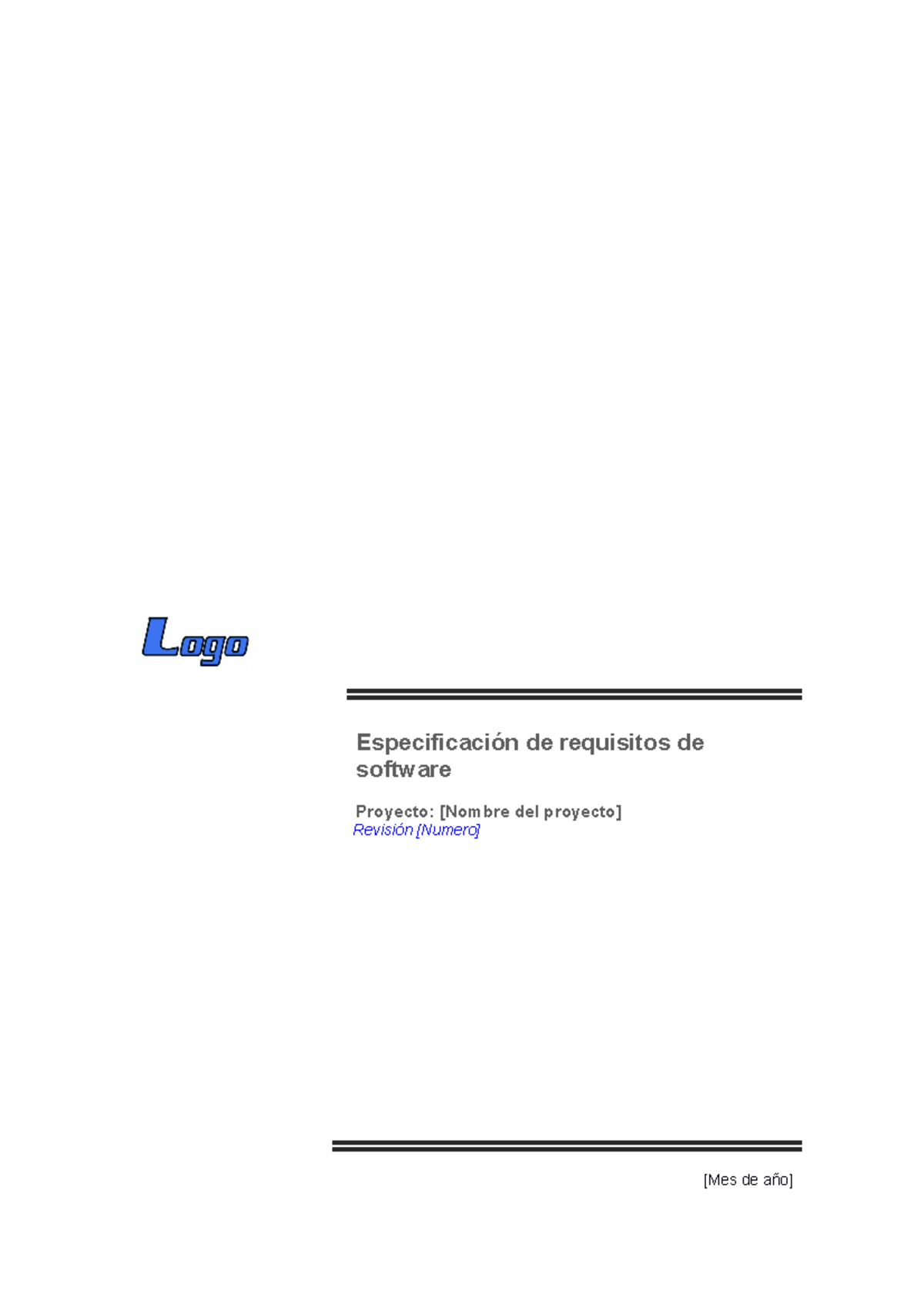 Formato IEEE830 - Especificación de requisitos de software Proyecto ...