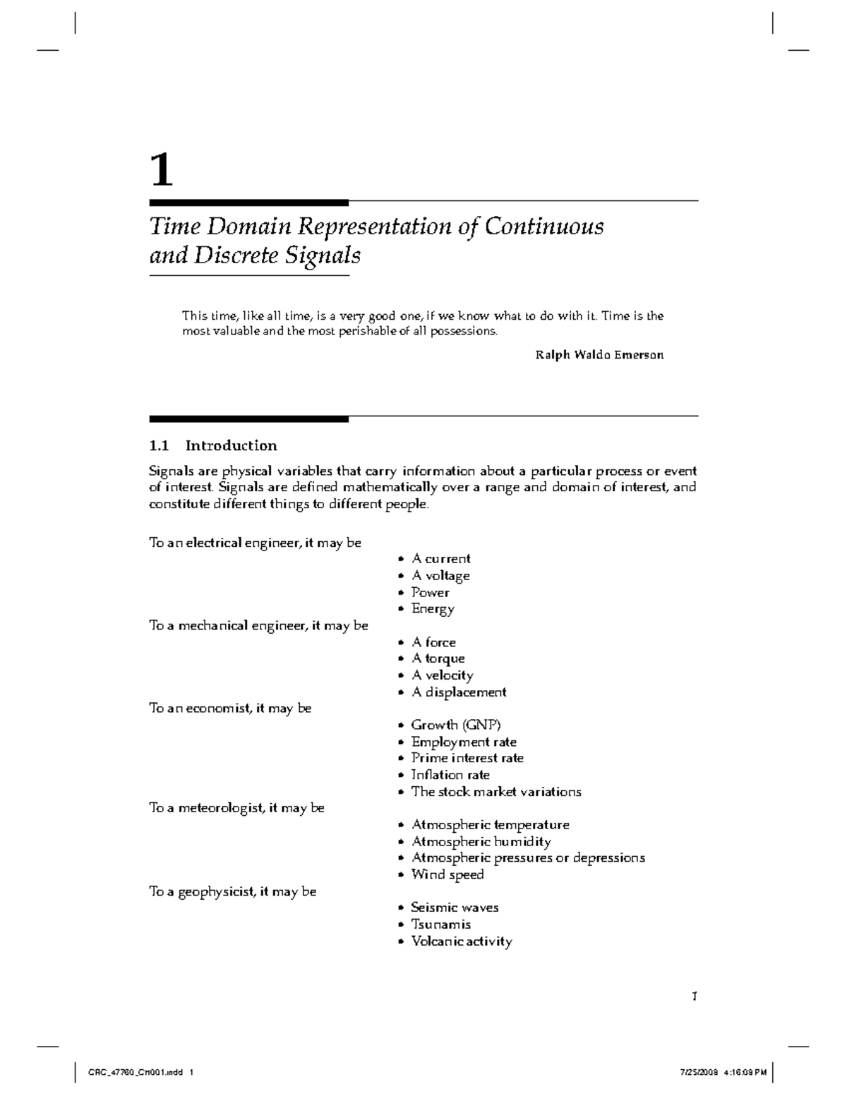 Practical Matlab® For Engineers Practical Matlab A 1 1 Time Domain Representation Of