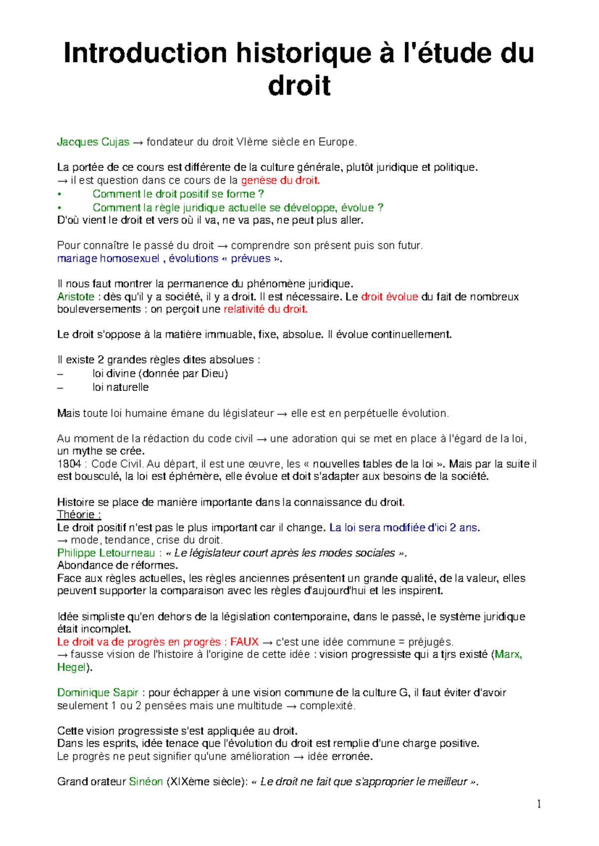 Introduction historique à l'étude du droit - Warning: TT: undefined function: 32 Introduction ...