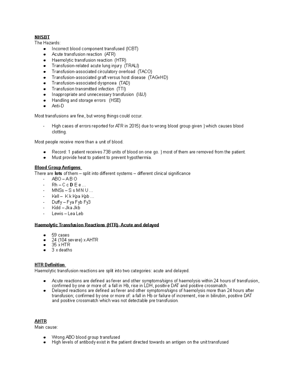 NHS Blood Transfusion Reaction - NHSBT The Hazards: Incorrect blood ...