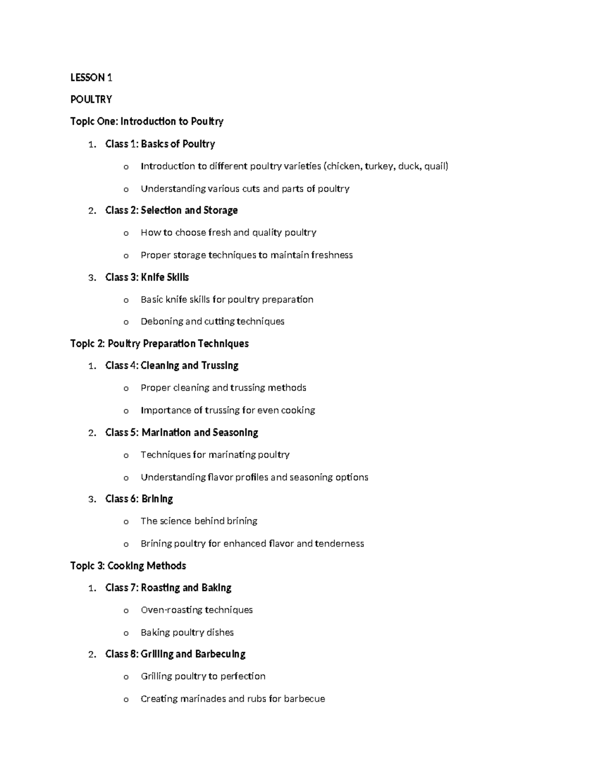 Poultry COOKERY - LESSON 1 POULTRY Topic One: Introduction to Poultry 1 ...