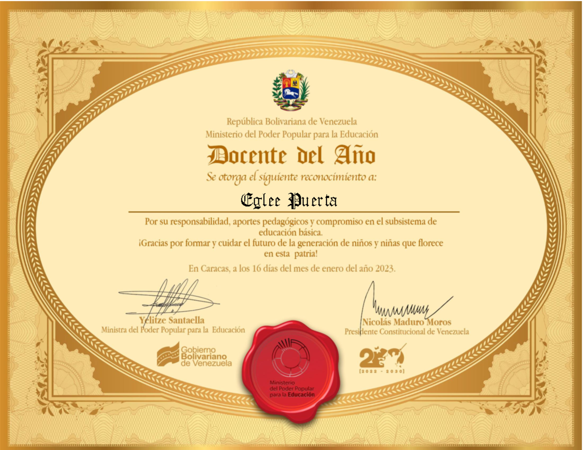 Barinas Certificado - Tic en la Educación - Eglee Puerta - Studocu