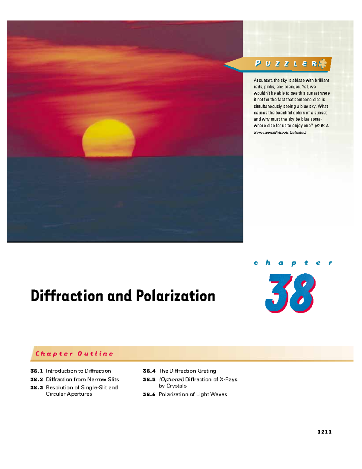 38 - Diffraction and Polarization - 2 This is the Nearest One Head 1211 c h a p t e r ...