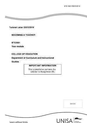 ENG2611 - Assignment 3 - ENGLISH NOTES - DEPARTMENT OF ENGLISH STUDIES ...